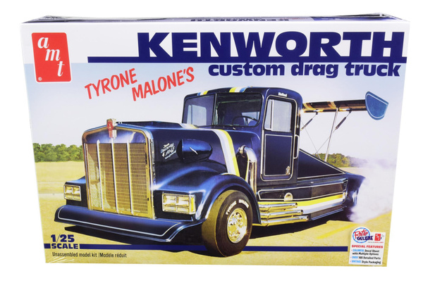Skill 3 Model Kit Tyrone Malone's Kenworth Custom Drag Truck 1/25 Scale ...