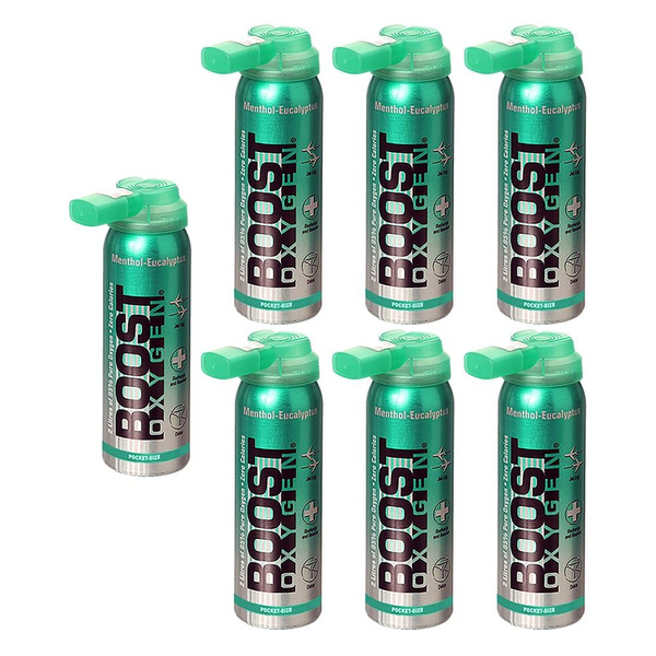 Boost Oxygen Canned 2-Liter Natural Oxygen Canister, Menthol Eucalyptus ...