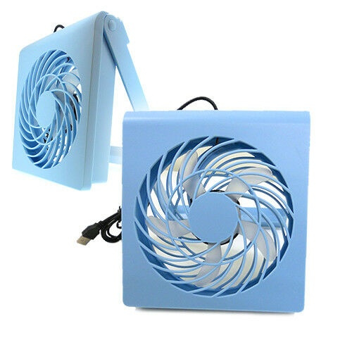 USB Portable Summer Cooling Box Fan School Office Table Desk Square ...
