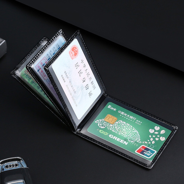Car Driver License Holder Documents Business Folder Wallet Cover ID ...