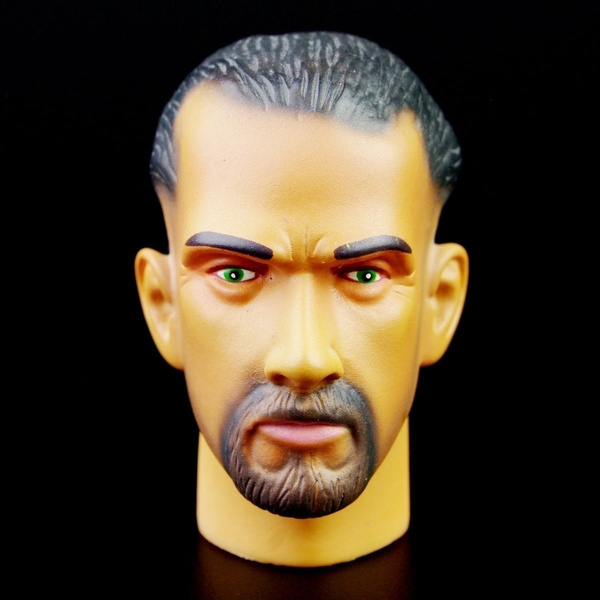 1:6 Male Head Model Custom Head Sculpt Beard 001 Fit 12" Figure Model ...