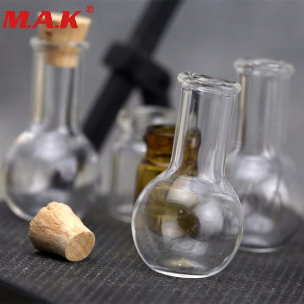 1/6 Scale Chemical Experiment Glass Flask Bottle Model Toys For 12 ...