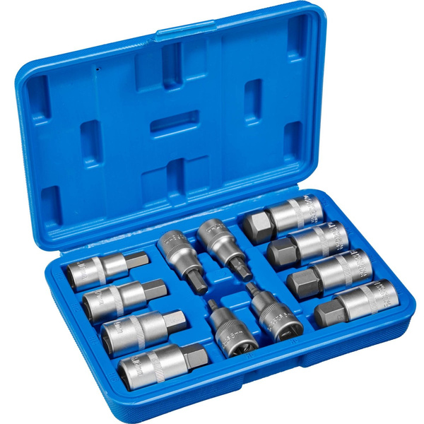 12-Piece socket set with internal attachment Innen Inbus ...