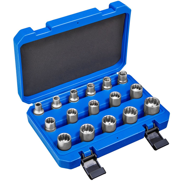 16-Piece External Multi-Tooth Socket Set Außen Vielzahn ...