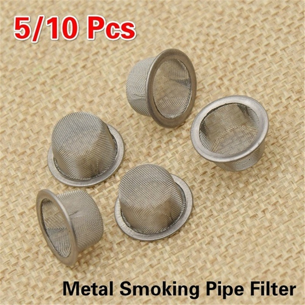 5/10Pcs Tobacco Smoking Pipe Metal Filter Screen Steel Mesh Smoking ...