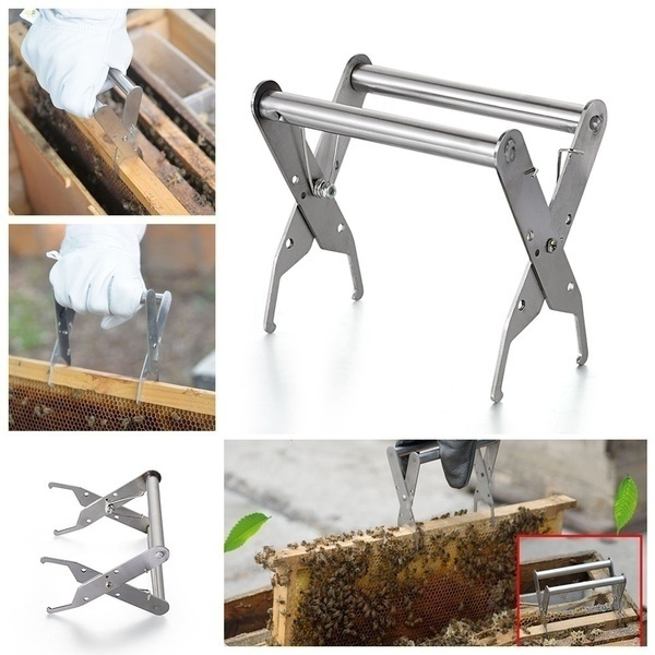 Bee hive Frame Holder Stainless Steel Capture Frame Grip Beekeeping ...