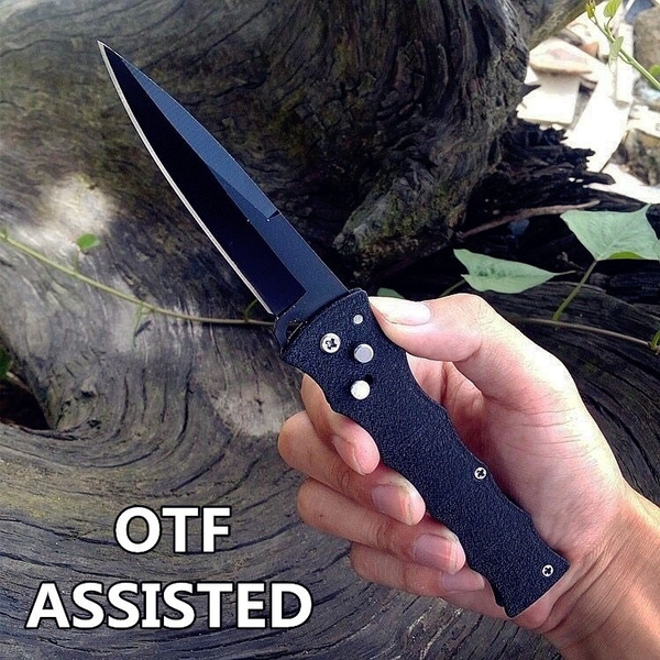 TACTICAL OTF AUTO KNIVES Spring Assisted Knife Survival Knifes Hunting ...