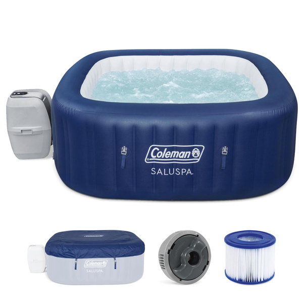 Coleman SaluSpa Atlantis AirJet Inflatable Hot Tub with 140 Soothing ...