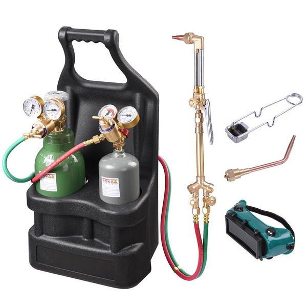 Yescom DOT Oxy Acetylene Torch Kit Gas Tank Brazing Welding Cutting ...