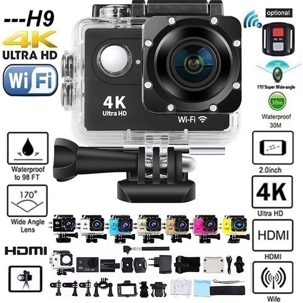 2020 Pre-sale 4K Outdoor Sports Camera H9 Sports Dv WIFI 50m Waterproof ...