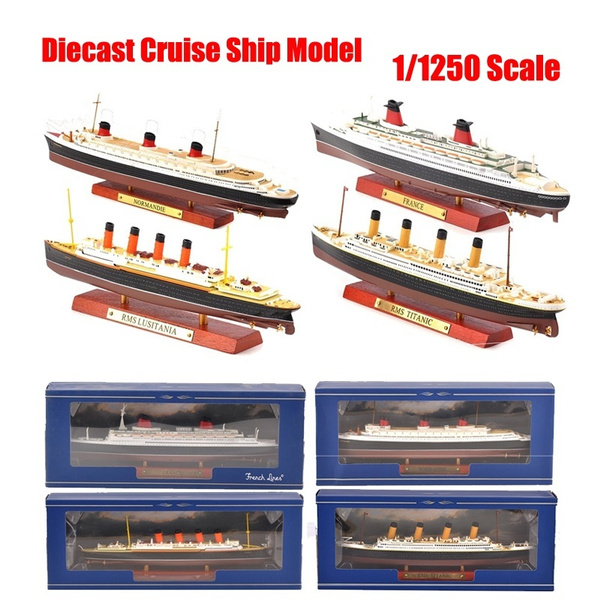 1/1250 Scale Diecast Model France&Normandie&RMS Lusitania&RMS TITANNIC ...