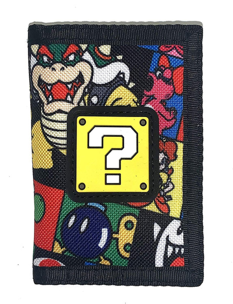 Super Mario Bros Character Collage Tri-Fold Wallet | Wish