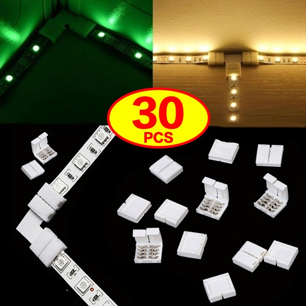 10/20/30Pcs RGB 5050 Led Bare Plate Light Strip Welding Free Snap on ...