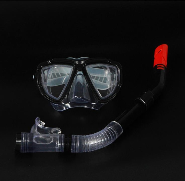 PVC Swimming Goggles Snorkel Snorkel Frog Mirror Diving Set Summer ...
