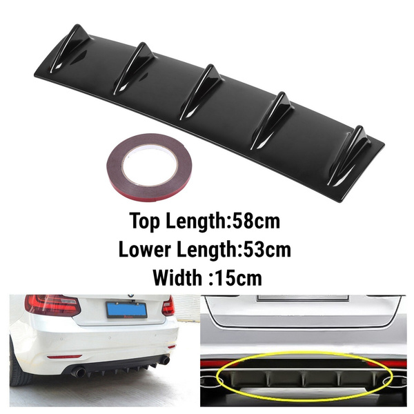 Car Vehicle Rear Spoiler Modified Bumper Chassis Shark Fin Style ...