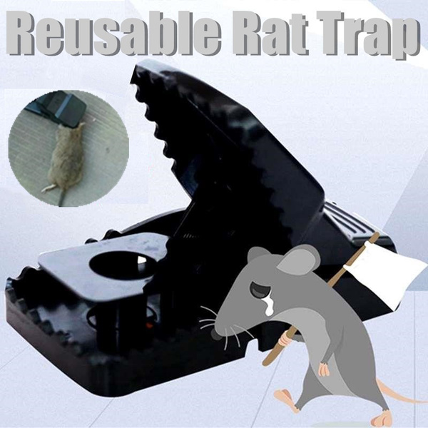 Reusable Rat Trap Catching Mice Mouse Spring Rodent Trap-Easy Catcher ...