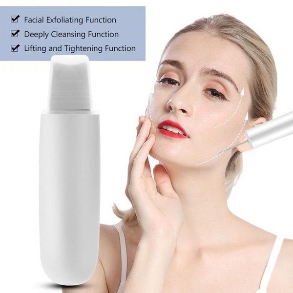 Portable Ultrasonic Facial Ultrasound Lon Skin Scrubber Care Peeling ...