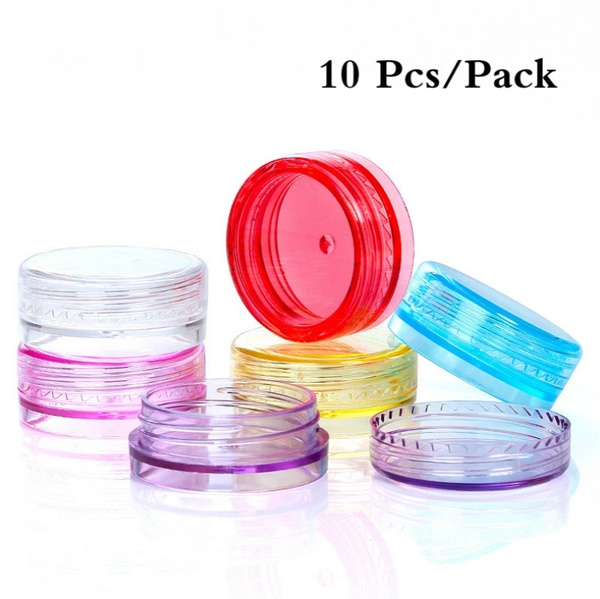 10 Pcs/Lot Portable Face Cream Box Empty Cosmetic Container Refillable ...