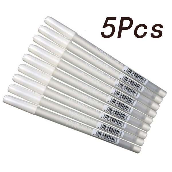TOUCHTEN 5Pcs/Set 0.6mm White Highlight Pen White Ink Blender Marker ...