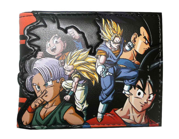 Dragon Ball Z Wallet Characters Logo Goku new Official anime Black ...