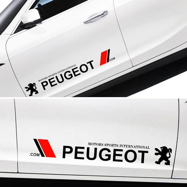 1set 2pcs Car Side Door Decals Stickers Car Styling Side Skirt Sticker ...