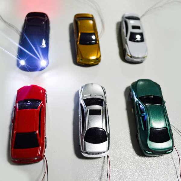 20pcs 1:200 Scale Model Plastic Cars Light Toys Cars for Architecture ...