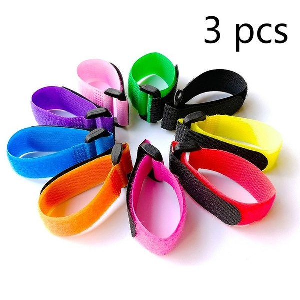 Velcro Reverse Buckle Strap Full Nylon Cable Tie Adjustable Self ...