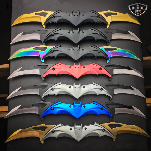 **USA SELLER USA STOCK 7 COLORS DARK KNIGHT SPRING ASSISTED DUAL BLADE ...