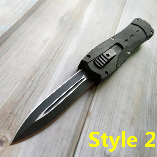 Benchmade Infidel Dagger AUTO OTF Knife 3.81" D2 Black Double Edge ...