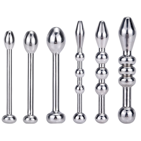 Male Small Urethral Catheter Stainless Steel Bead Plug Device Urethral ...