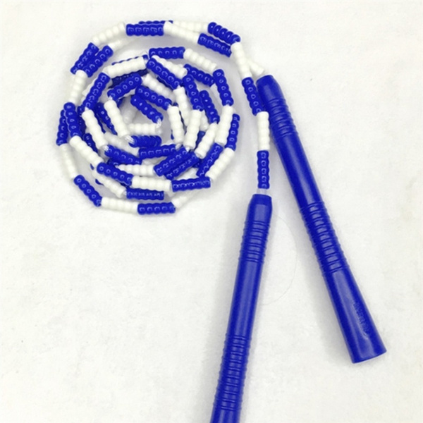 Flat Handle Beaded Jumprope Sport Rope Outdoors Ropeskipping Skipping ...