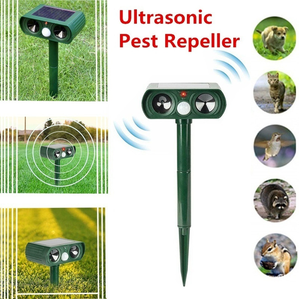 Solar Ultrasonic Farm Animal Pest Repellent Infrared Sensor Detection ...