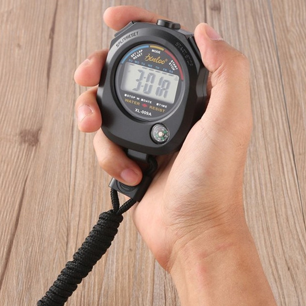 Portable ABS Time Counter Digital LCD Sports Stopwatch Professional ...