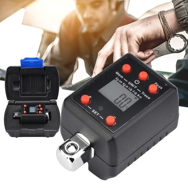 1/2" Drive 10-200Nm Digital Torque Wrench Adaptor With 1/4" & 3/8 ...