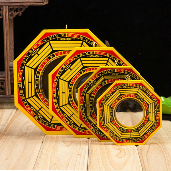 1 X Chinese Feng Shui Convex Bagua Mirror Good Luck Blessing Home Wall ...