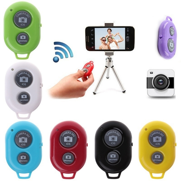 8 Colors Bluetooth Wireless Shutter Remote Control for Android Iphone ...