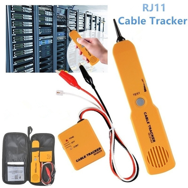 RJ11 Wire Tone Generator Probe Tracer Receiver Phone Wire Detector Line ...