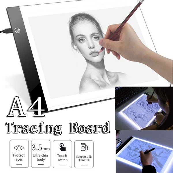 A4 LED Painting Tracing Board Copy Pad Panel Drawing Tablet Art ...
