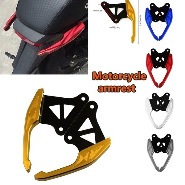 Universal Aluminum Motorcycle Pillion Passenger Grab Bar Rear Seat Rail ...