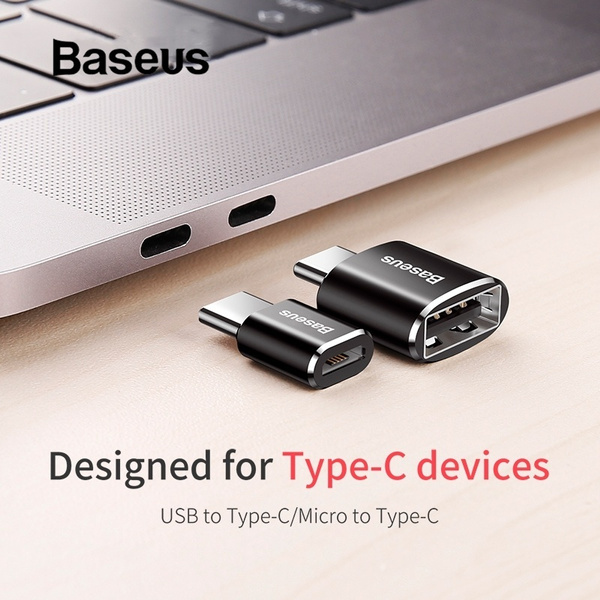 Baseus Micro USB Type C OTG Adapter Type-c Male to Micro USB Female ...