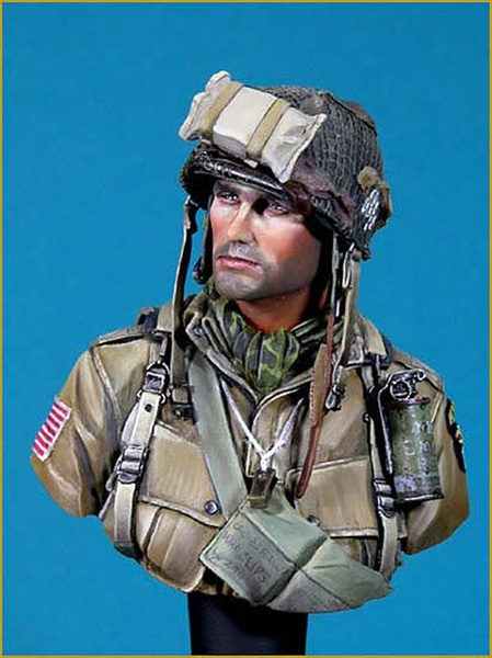 1/10 Resin bust model kit WWII Soldier 101st Airborne Division ...