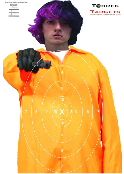 Devon Michael Erickson Shooting Target - Prison Escapee With Rings | Wish