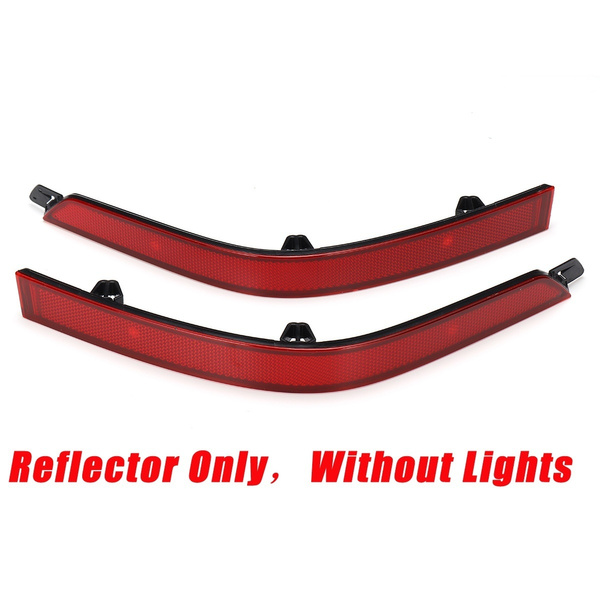 2x Rear Bumper Reflector High Brake Light Tail Lights Reverse Light ...