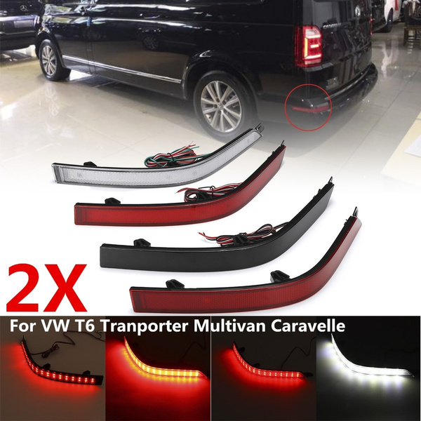 2x Rear Bumper Reflector High Brake Light Tail Lights Reverse Light ...