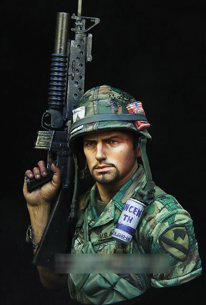 1/10 Resin Bust Machine Gunner Not Assembled Uncolored | Wish