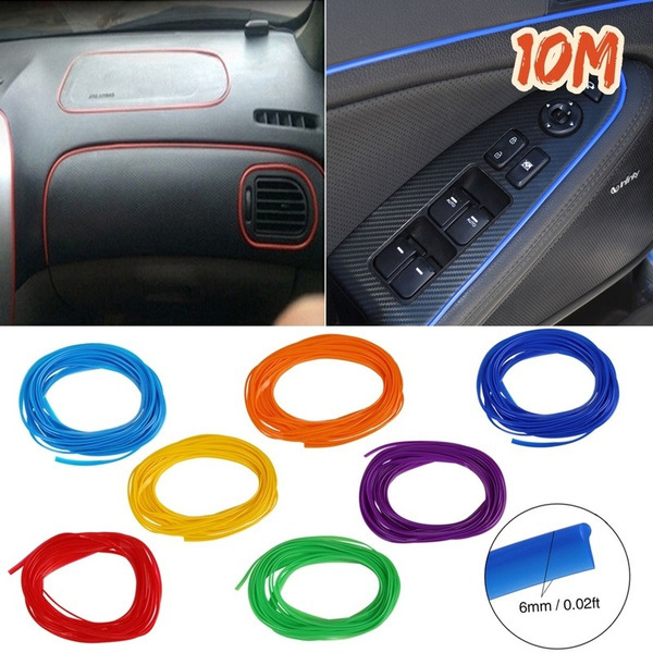 Car Styling 10m 32.8ft Red Yellow Green OrangePurple Blue Interior Gap ...