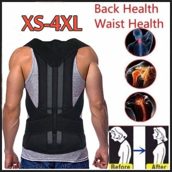 Adult Back with Men and Women Back Correction Band with Support Plate ...