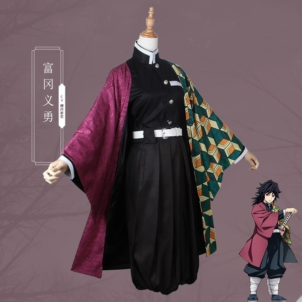 Anime! Demon Slayer: Kimetsu No Yaiba Tomioka Giyuu Kimono Gothic ...