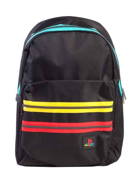 Playstation Backpack Retro Stripes Classic Logo new Official Sony Black ...