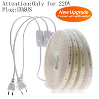 SMD 3014 AC 220V Led Strip Flexible IP67 Waterproof Light Strip 1M/2M ...